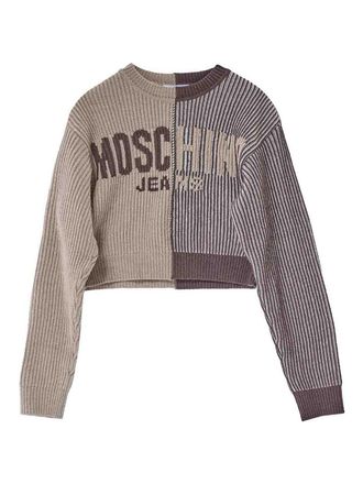 Moschino Pull Col Rond - Marron