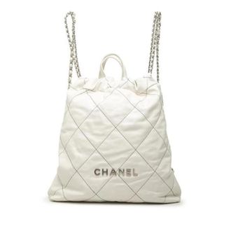 Chanel Pre-owned 22 Rucksack - - Pre-owned - Damen - Wei&szlig; - ONE SIZE