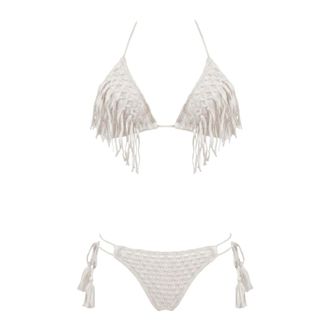 Miss Bikini Femme, Maillots de bain, Blanc, Taille: 38 FR Triangle Bikini Set