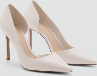 Mango Chaussures pointues talon blanc - Femme - 35 - MANGO