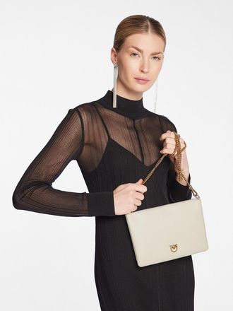 Pinko Handtasche PINKO Flat Classic PE 23 PCPL 100455 A0F1 &Eacute;cru