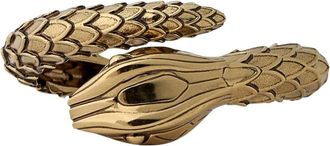 Chloé Femme, Accessoires, Jaune, Taille: ONE Size Bracelet Vintage en Laiton Motif Serpent