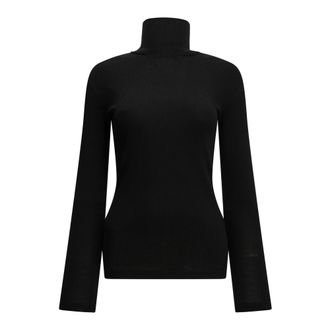 Max Mara Cono Woll-Rollkragenpullover - - Knitwear - Damen - Schwarzk - S