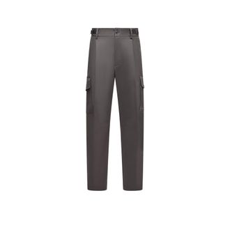 Moncler Cotton Gabardine Cargo Trousers