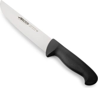 Arcos Fleischermesser aus Nitrum Edelstahl - Professionelles Küchenmesser zum Schneiden von Fleisch, Fisch und Gemüse - Ergonomischer Griff aus Polyoxymethy