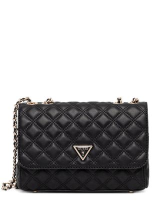 Guess Co Gesteppte Giully Schultertasche - Schwarz