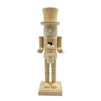 Generic Nussknacker-Figur, handgefertigt, 35,6 cm, traditionelle Weihnachtsfigur, Holzfigur, saisonale Dekoration f&uuml;r Kaminsims, Tisch, Flur, Arbeitszimmer, I