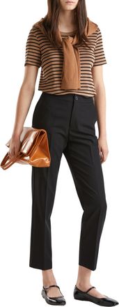 Benetton Damen Pantalone 4OIGDF076 Hose, Nero, 30