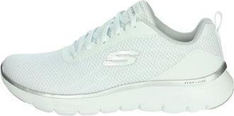 Skechers Femme Flex Appeal 5.0 Uptake, White Mesh/Silver Trim, 42 EU