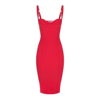 Elisabetta Franchi Kleid aus technischem Stoff - - Dresses - Damen - Rot - M