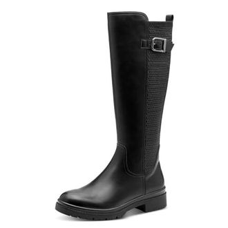 Tamaris Femme Damen Long Boot Flat 1-25625-45 Botte Haute Jusquau Genou, Noir, 40 EU