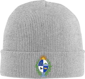 Generic Armoiries De LUruguay Unisex Bonnet De Trawler Léger Bonnets Hiver Coupe-Vent Skull Cap pour Toutes Les Saisons Course À Pied Sport