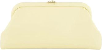 Jimmy Choo London Femme, Sacs, Jaune, Taille: ONE Size Skylar Biker Leather Clutch