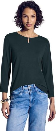 Street One Damen A322904 Jersey Shirt, Hunter Green, 42