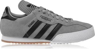 adidas Originals Samba Baskets en daim pour homme Gris/noir Pointure 42, Noir/gris, 42 2/3 EU