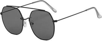 Generic Lunettes De Soleil À Monture Large En Métal For Hommes Et Femmes, Idéales For Le Sport Extérieur Ou Ville(Black)