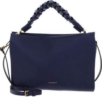 Coccinelle Boheme Grana Double Hand Bag Royal Blue/Fon. Brown