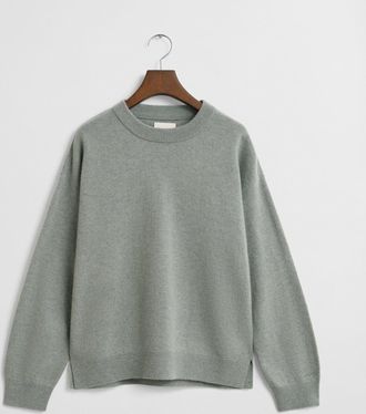 GANT Damen Superfine Lambswool Rundhalspullover (XXXL) FADED SAGE