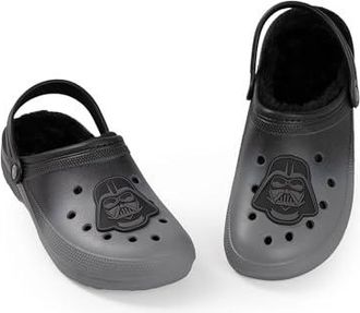 Star Wars Sabots Noirs fourrés Dark Vador pour Homme | Chaussures Confortables à Enfiler | À Porter au Quotidien | Articles Classiques | Idéals pour Les Fans