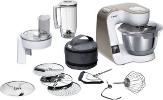 Bosch MUM5XW20 K&uuml;chenmaschine 1000 w 3,9 l wei&szlig; / champagne