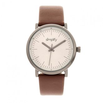 Simplify Vereinfachen Sie die 6200 Lederarmbanduhr