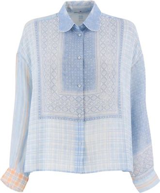 Ermanno Scervino Femme, Blouses et Chemises, Multicolore, Taille: 36 FR Chemise Coupe Carr&eacute;e
