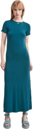 Emporio Armani Femme, Robes, Vert, Taille: 38 FR Jersey Dress Abito Lungo