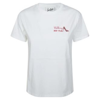 MC2 Saint Barth Emilie Baumwoll-T-Shirt mit Rundhalsausschnitt - - Tops - Damen - Wei&szlig; - S