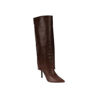 Vera Collection Bottes gu&ecirc;tres &agrave; talon aiguille et bout pointu, Marron
