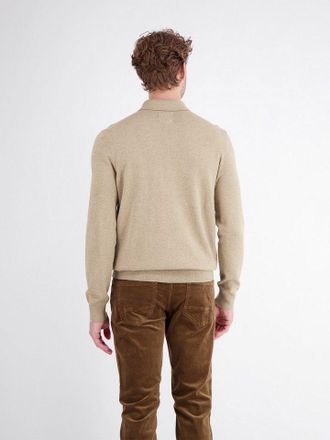 Lerros Langarm-Poloshirt Langarm Polo aus Baumwollstrick mit flexiblen Rippb&uuml;ndchen