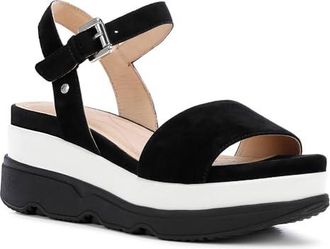 Geox Femme D Gardenia C Sandales, Black, 37.5 EU