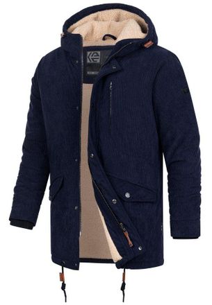 Indicode Winterjacke Herren INLedley Jacke Winter Herrenjacke Mit warmem Teddyfutter und verstellbarer Kapuze