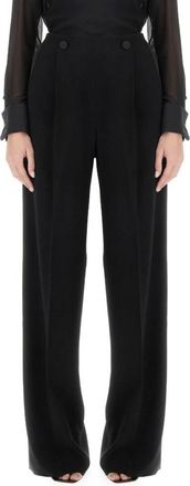 Max Mara Femme, Pantalons, Noir, Taille: 36 FR Straight Pantalons