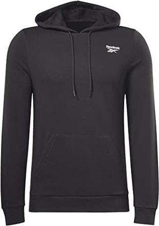 Reebok Sweat à Capuche avec Logo sur la Poitrine Gauche pour Homme, Noir, 2XL, Noir, XXL