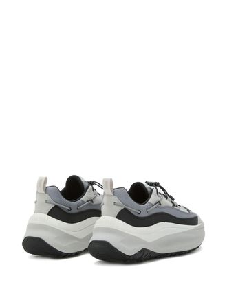 Moon Boot Mens Sneakers Moon247 Xlace Grey Suede Cowhide Trainers