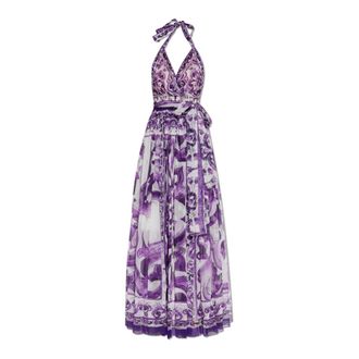 Dolce & Gabbana Seidenkleid - - Dresses - Damen - Lila - S
