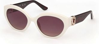 Guess Femme, Accessoires, Blanc, Taille: 56 MM Gu00104 Lunettes de soleil