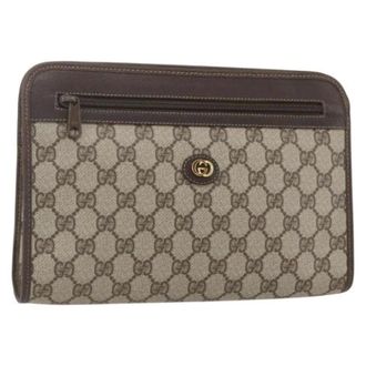 Gucci Pochette en plastique Pre-owned - Femme - Pre-owned - Beige - Taille: ONE Size