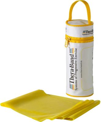 Theraband TheraBand Original TheraBand Fitnessband | Resistance Band f&uuml;r Kraftraining und Abnehmen zuhause oder im Gym | 1 Band inkl. Tasche und Anleitung im Se