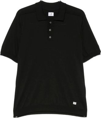 C.P. Company C.p. Company, Homme, Tops, Noir, Taille: 2XL Boston Cotton Collar Polo