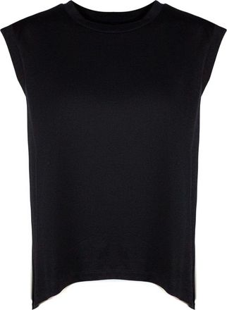 Dondup Femme, Tops, Noir, Taille: 38 FR T-shirt ras du cou