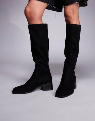 Simmi London SIMMI London - Xander - Cuissardes &eacute;l&eacute;gantes aspect daim - Noir