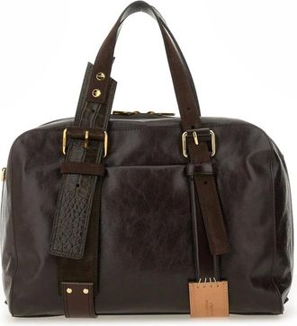 Moschino Femme, Sacs, Brun, Taille: ONE Size Leather Bag