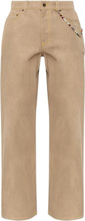 Casablanca Pantalon Large Toile D&eacute;sert - Femme - Pantalons - Beige - Taille: W24