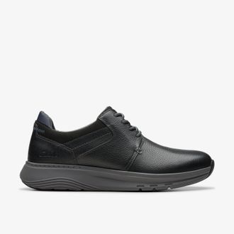 Clarks Motion Trek PT schwarze Ledertrainingsschuhe