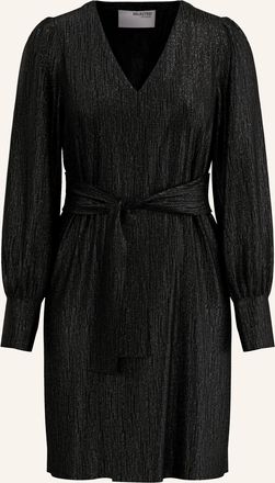 Selected Kleid Mit Glitzergarn schwarz