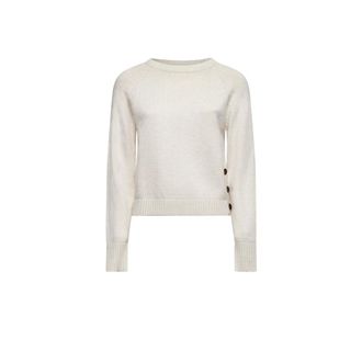 Silvian Heach Femme, Pulls, Beige, Taille: 38 FR Haut à trois boutons latéraux