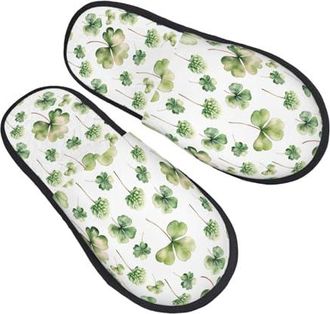 Generic Pantoufles En Coton 3E Jour De La Saint-Patrick R&eacute;utilisables Pantoufles De Maison Unisexe Chausson Hotel Pour Homme Invit&eacute; Spa L