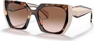 Prada Lunettes de Soleil MONOCHROME PR 15WS Havana Pink/Brown Pink Shaded 54/19/140 femme