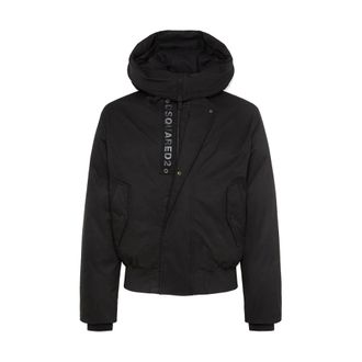 Dsquared2 Techno Daunen Bomber Nylon Jacke - - Jackets - Herren - Schwarzk - 2XL